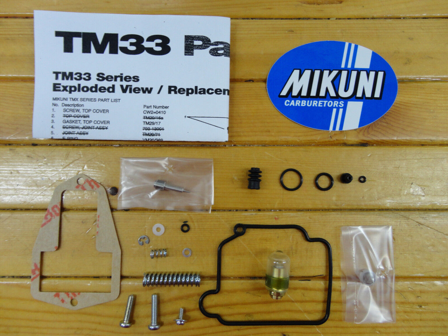 MIKUNI TM33-8012 NEW CARBURETOR REPAIR/REBUILD KIT MK-8012 GENUINE OEM ...